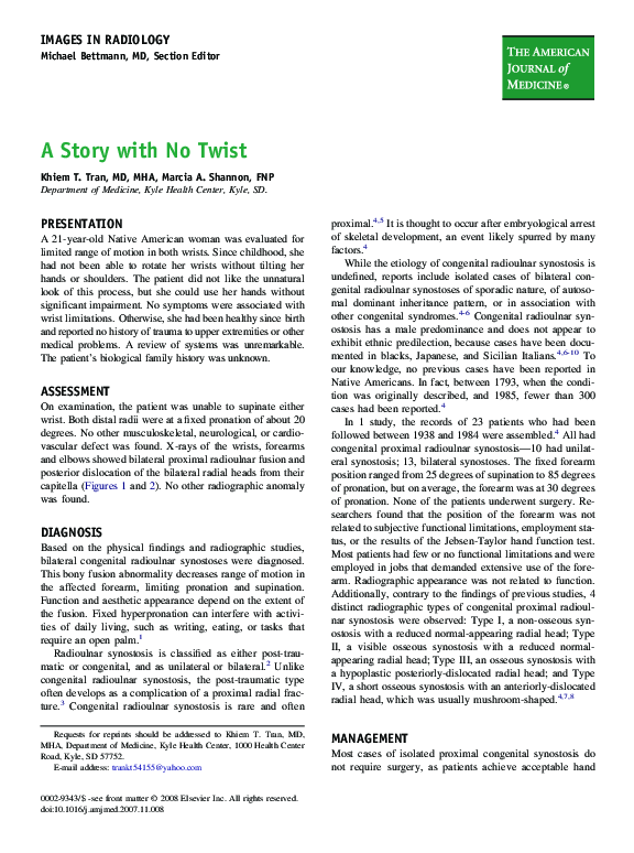 (PDF) A Story with No Twist