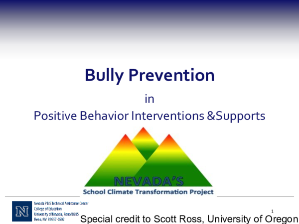 (PDF) Bully Prevention in Positive Behavior Interventions and Supports
