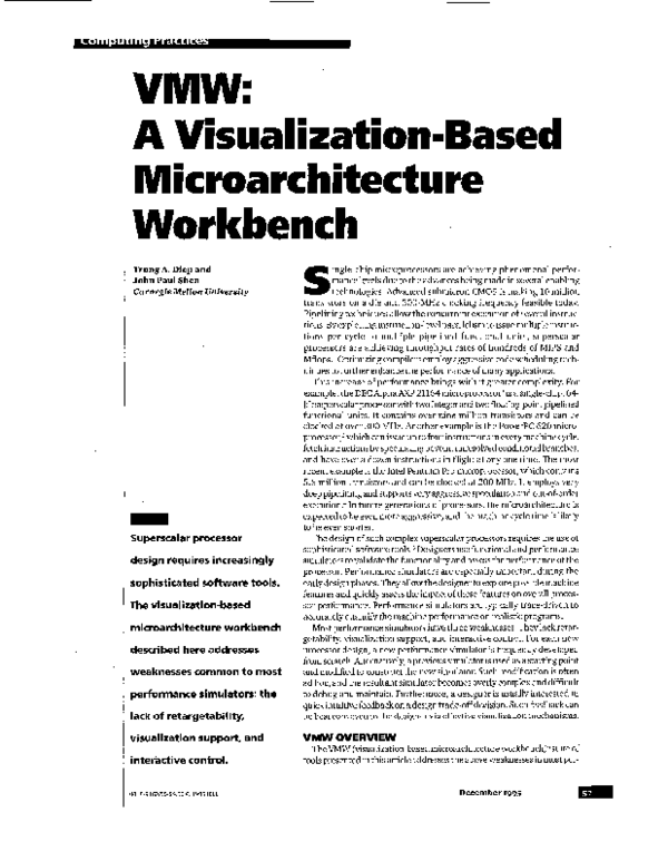 (PDF) VMW: a visualization-based microarchitecture workbench
