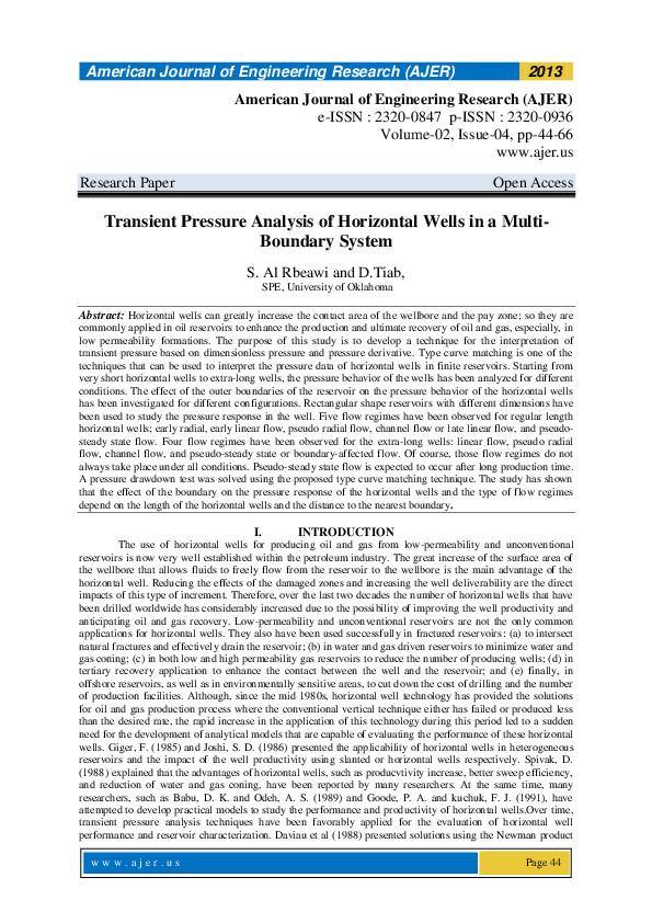 (PDF) Transient pressure analysis of horizontal wells in anisotropic ...