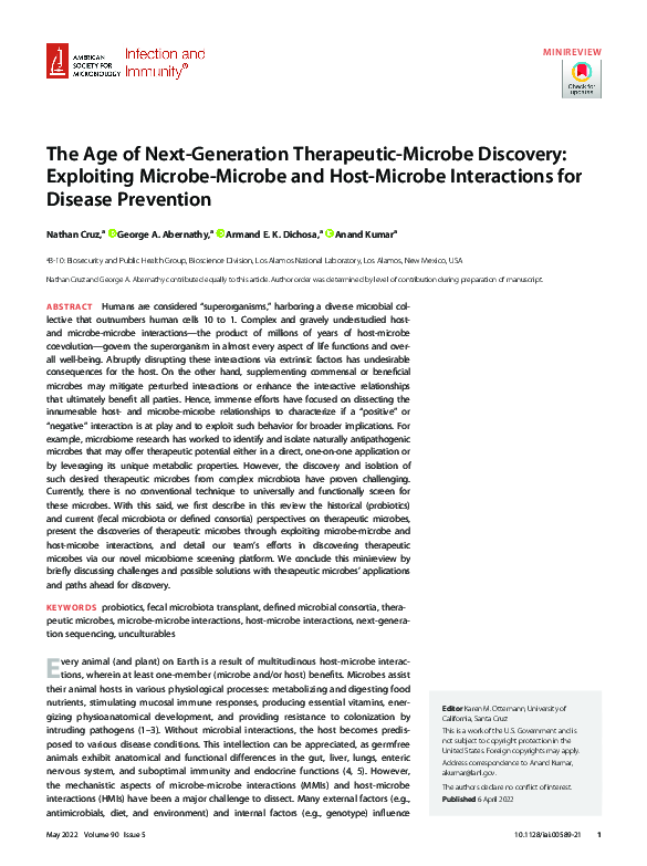 (PDF) The Age of Next-Generation Therapeutic-Microbe Discovery: Exploiting Microbe-Microbe and ...