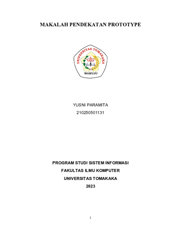 (DOC) MAKALAH PENDEKATAN PROTOTYPE