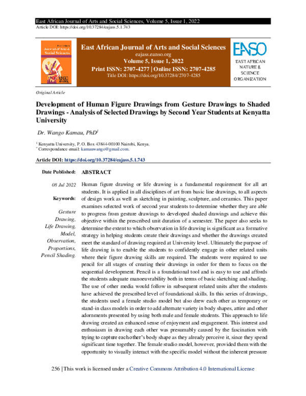 (PDF) Development of Human Figure Drawings from Gesture Drawings to ...