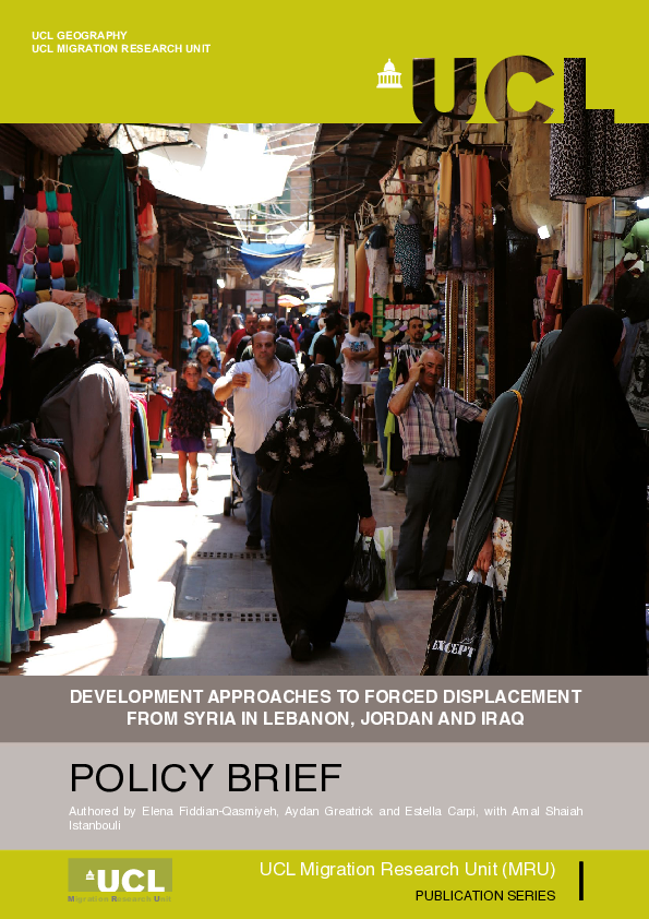 (PDF) Policy Briefing: Development Approaches to Forced Displacement ...