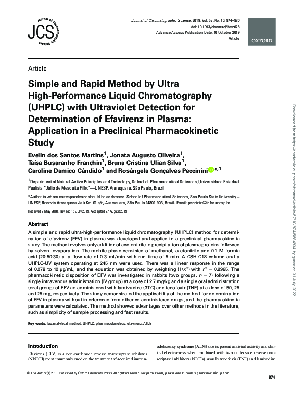 (PDF) Simple and Rapid Method by Ultra High-Performance Liquid Chromatography (UHPLC) with ...
