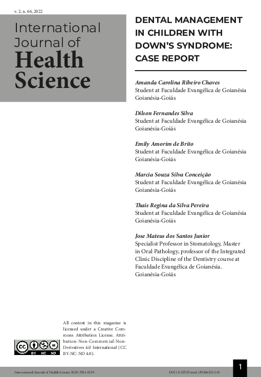 (PDF) DENTAL MANAGEMENT IN CHILDREN WITH DOWN'S SYNDROME: CASE REPORT ...