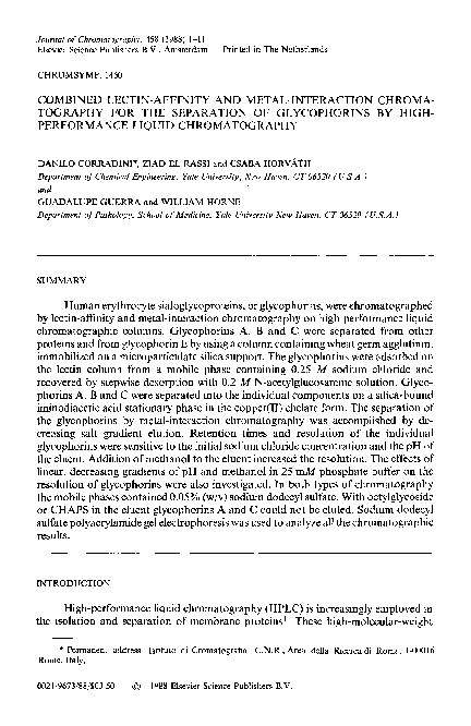 (PDF) Combined lectin-affinity and metal-interaction chromatography for ...