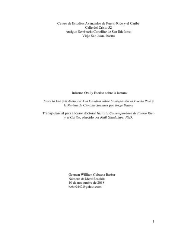 (PDF) Entre la Isla y la diáspora: Los Estudios sobre la migración en ...