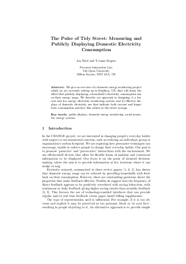 (PDF) The Pulse of Tidy Street: Measuring and Publicly Displaying ...