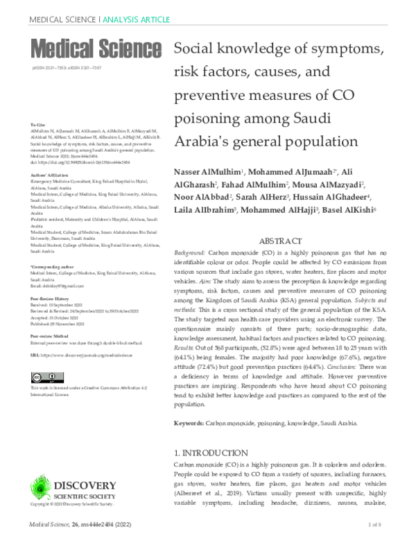 (PDF) Social knowledge of symptoms, risk factors, causes, and ... (PDF) Social knowledge of symptoms, risk factors, causes, and ...