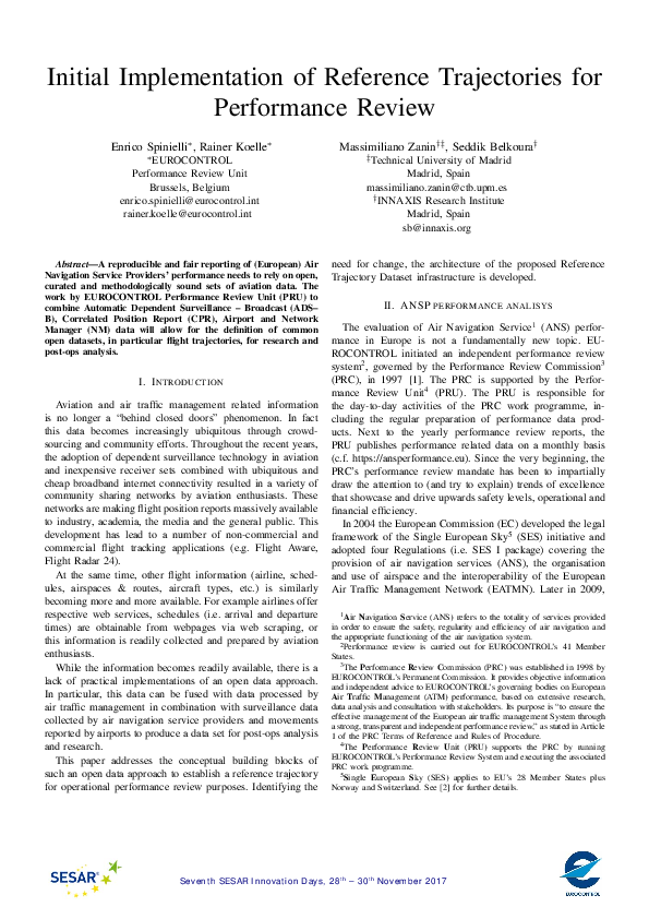 (PDF) Initial Implementation of Reference Trajectories for Performance ...