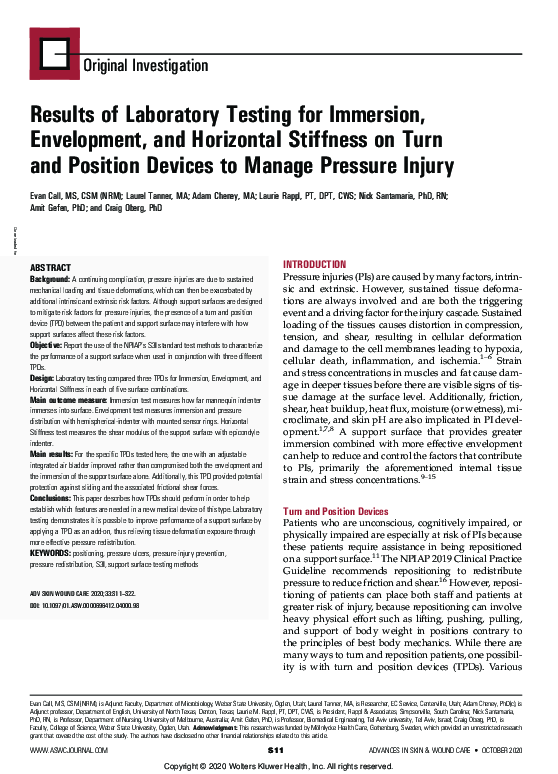 (PDF) Results of Laboratory Testing for Immersion, Envelopment, and ...