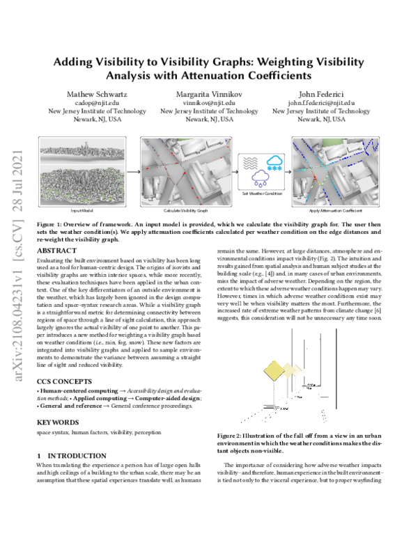 (PDF) Adding Visibility to Visibility Graphs: Weighting Visibility Analysis with Attenuation ...
