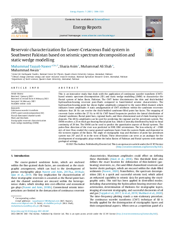 (PDF) Reservoir characterization for Lower-Cretaceous fluid system in ...