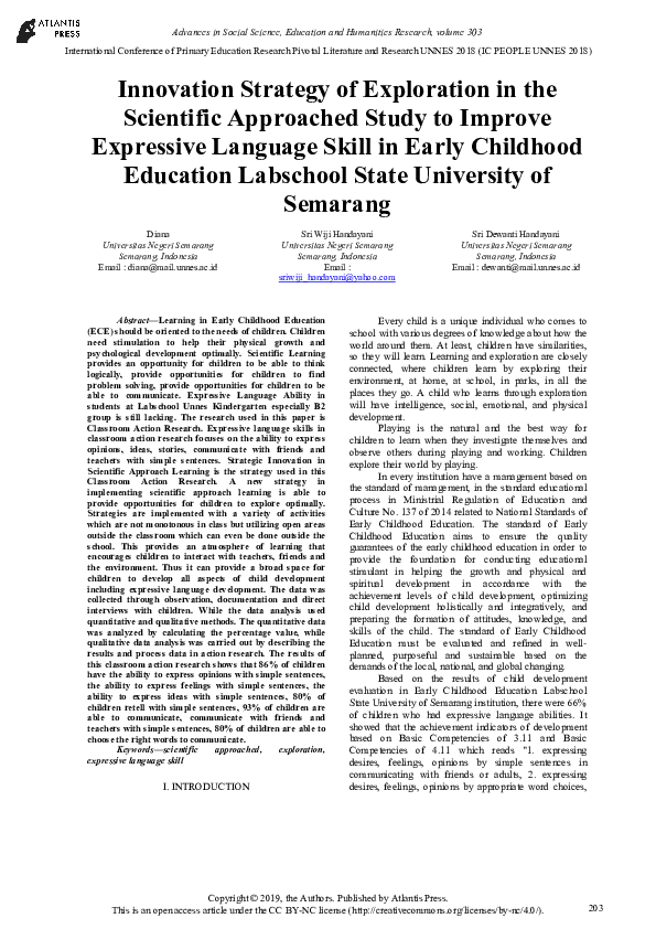 (PDF) Innovation Strategy of Exploration in the Scientific Approached ...