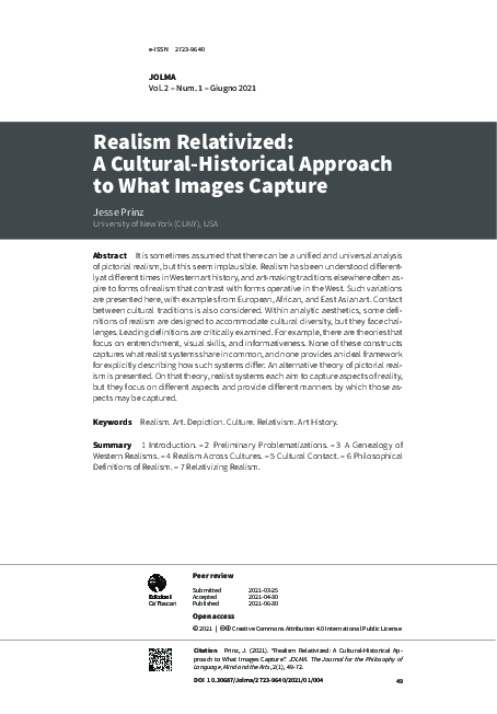 Pdf Realism Relativized A Cultural Historical Approach To What Images Capture