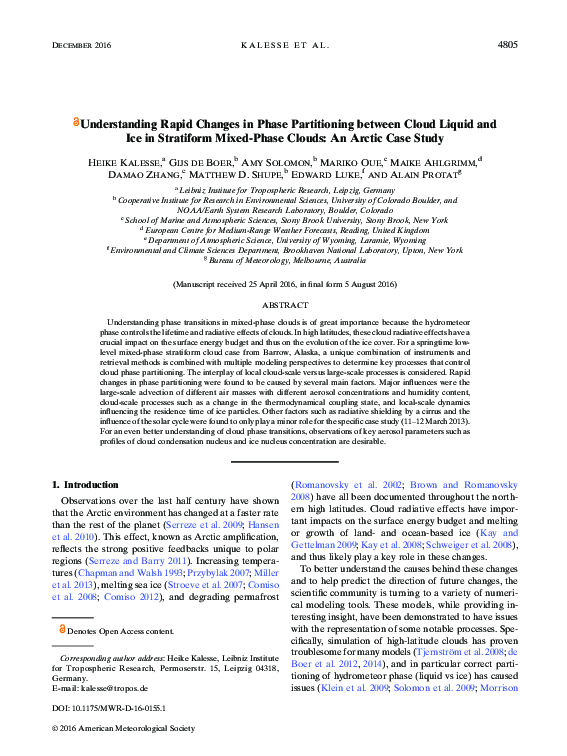 (PDF) Understanding Rapid Changes in Phase Partitioning between Cloud Liquid and Ice in ...