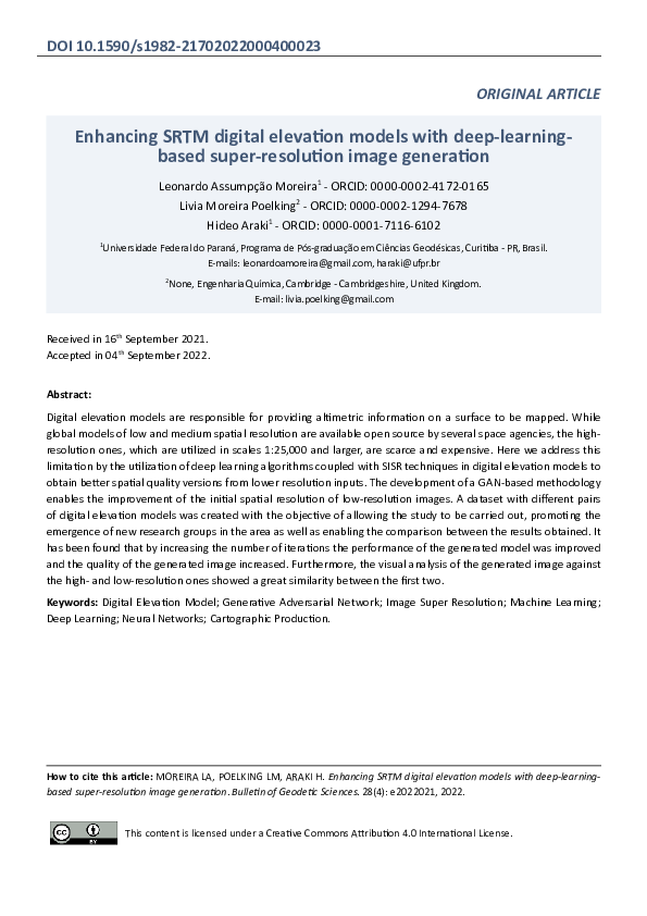 (PDF) Enhancing SRTM digital elevation models with deep-learning-based ...