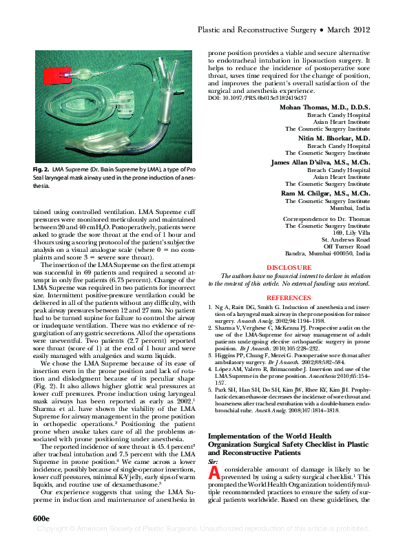 (PDF) Implementation of the World Health Organization Surgical Safety ...