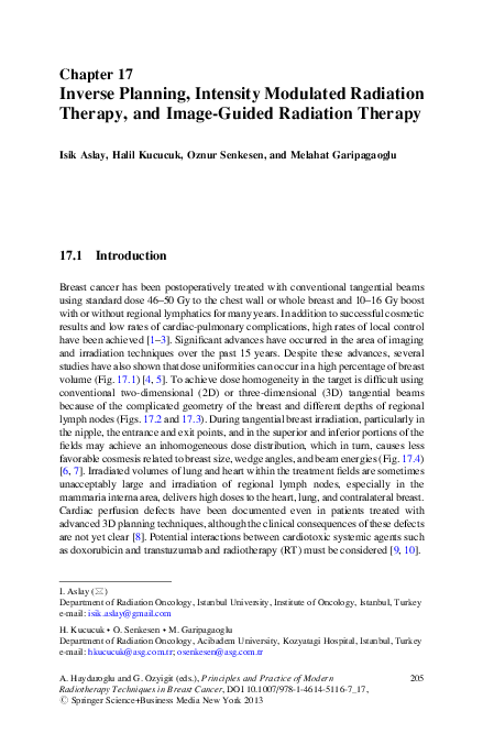 (PDF) Principles and Practice of Modern Radiotherapy Techniques in ...