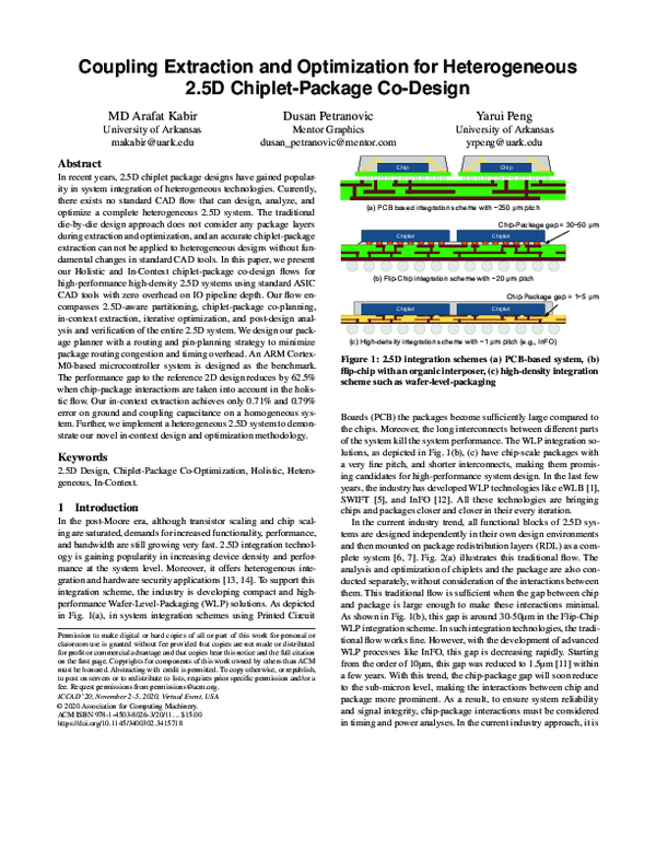 Pdf Coupling Extraction And Optimization For Heterogeneous 2 5d