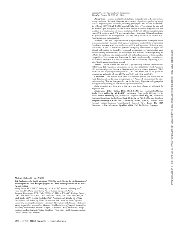 (PDF) 534. Evaluation of a Rapid Multiplex PCR Diagnostic Device for ...