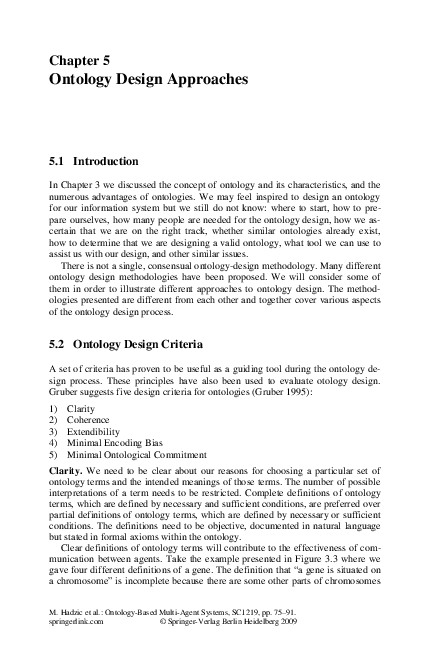 (PDF) Ontology Design Approaches