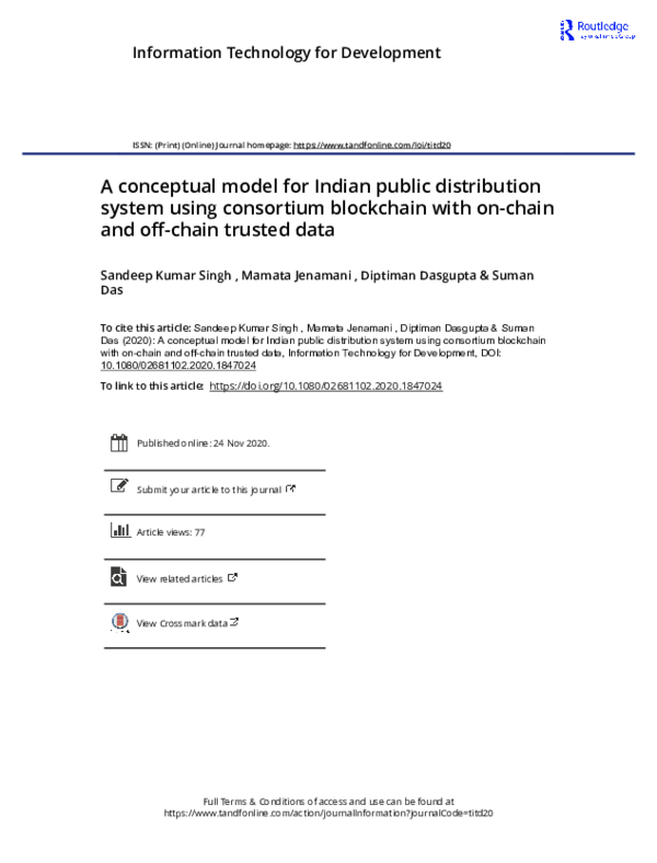 (PDF) A conceptual model for Indian public distribution system using ...