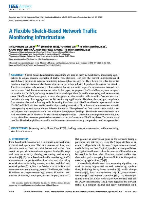 (PDF) A Flexible Sketch-Based Network Traffic Monitoring Infrastructure