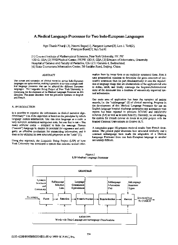 (PDF) Controlled Vocabularies, Indexing and Medical Language Processing ...