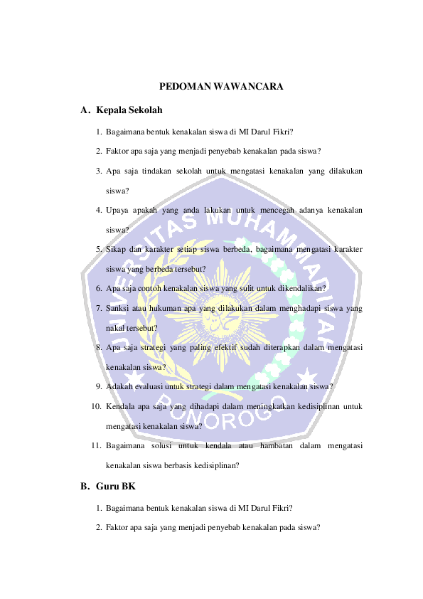 (PDF) PEDOMAN WAWANCARA