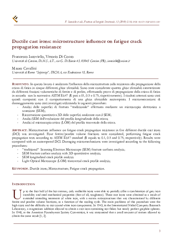 Pdf Ductile Cast Irons Microstructure Influence On The Damaging