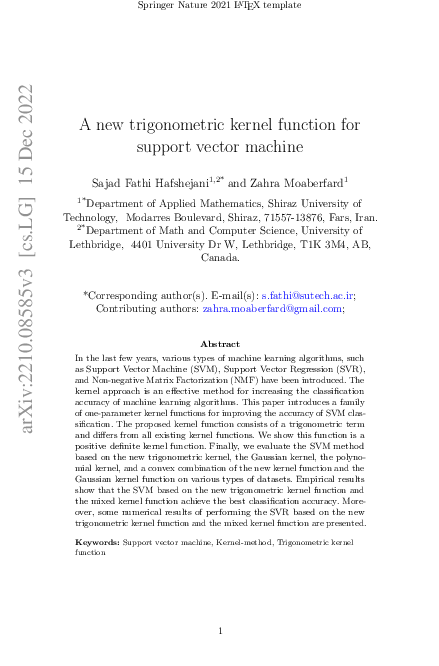 (PDF) A new trigonometric kernel function for support vector machine ...