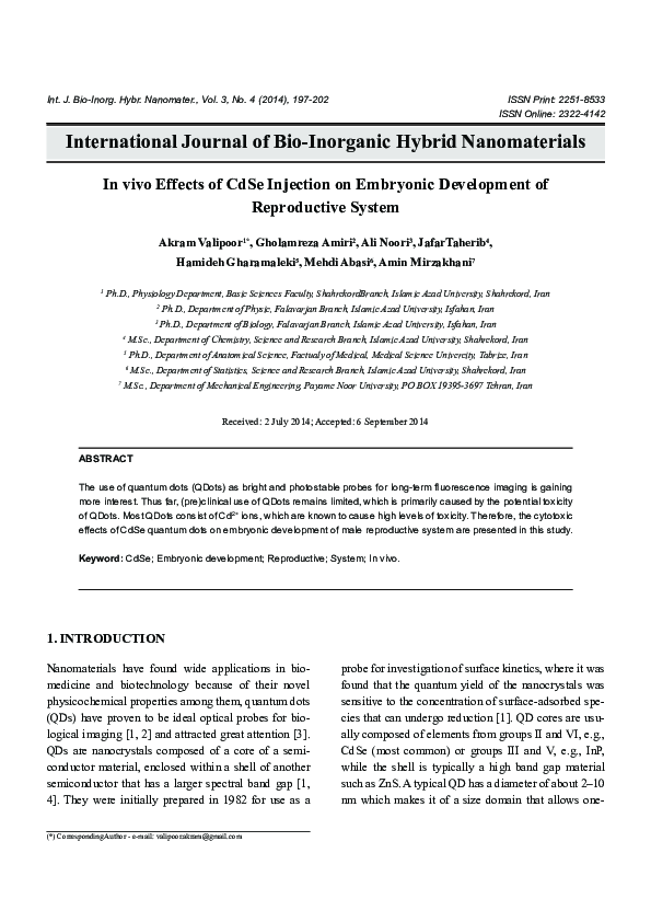 (PDF) International Journal of Bio-Inorganic Hybrid Nanomaterials In ...