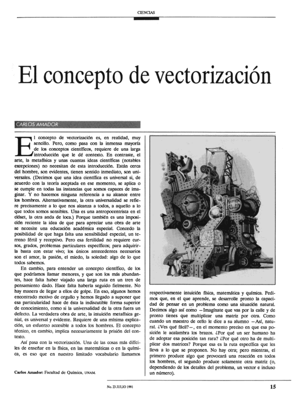 (PDF) El concepto de vectorización