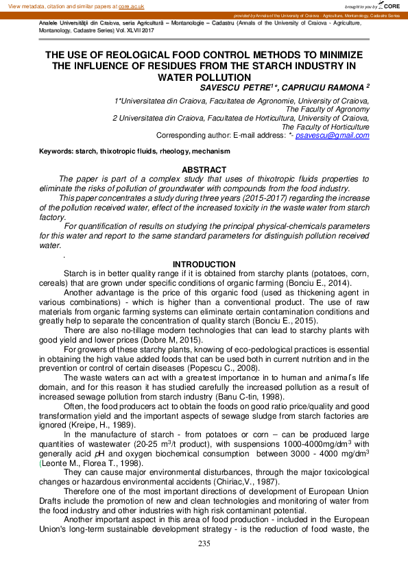 (PDF) The Use of Reological Food Control Methods to Minimize the ...