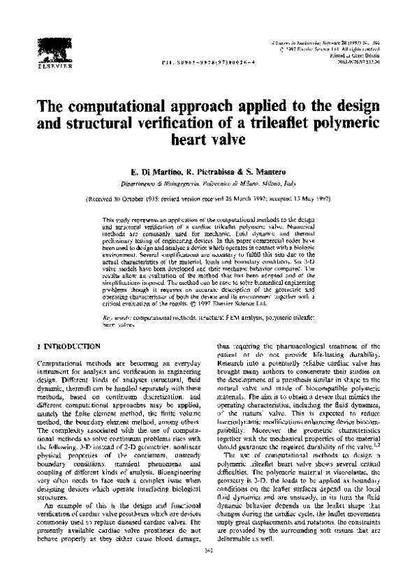 (PDF) The computational approach applied to the design and structural ...