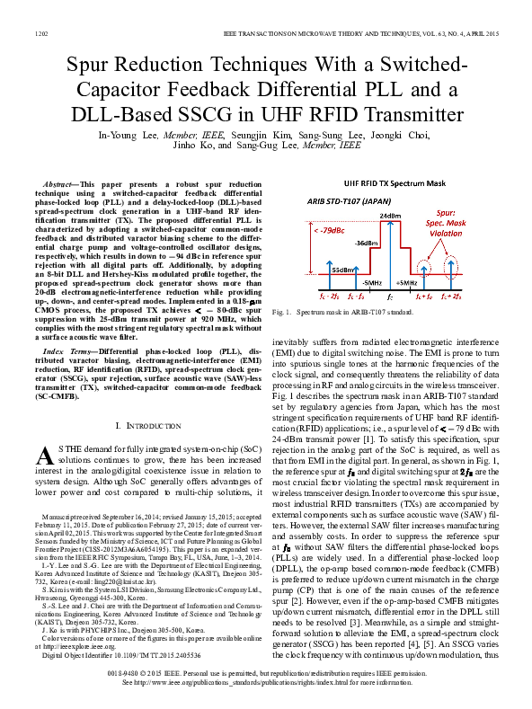 (PDF) Spur Reduction Techniques With a Switched-Capacitor Feedback ...
