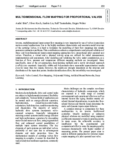 (PDF) Multidimensional flow mapping for proportional valves