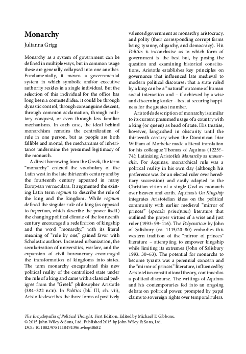 (PDF) Monarchy