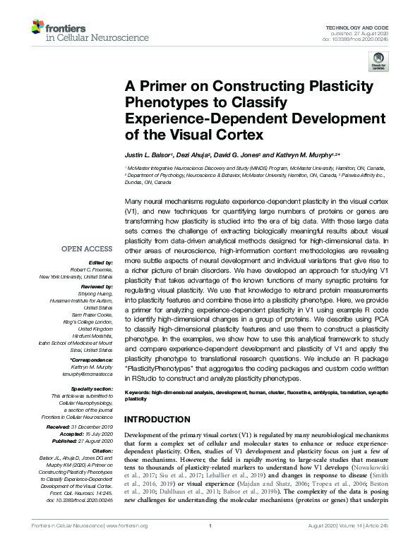 (PDF) A Primer on Constructing Plasticity Phenotypes to Classify ...