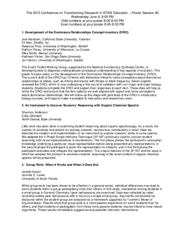 (PDF) Assessment Opportunities and Challenges in the FIU Science ...