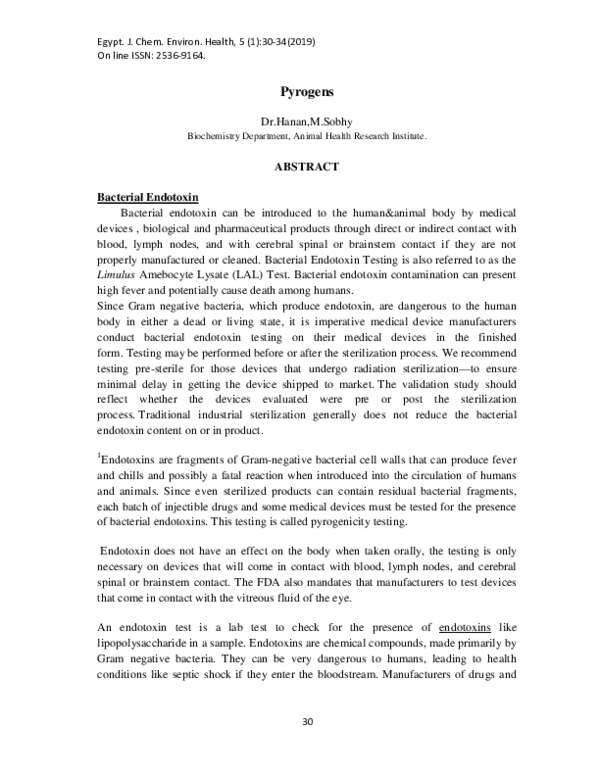 (PDF) Pyrogens