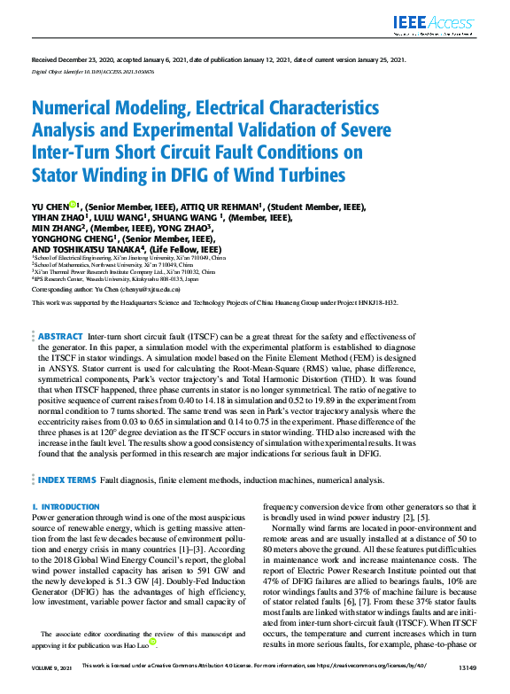 Pdf Numerical Modeling Electrical Characteristics Analysis And