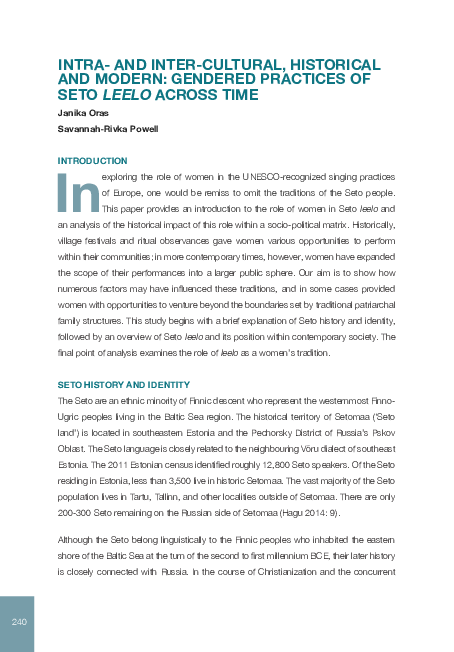 (PDF) Intra- and inter-cultural, historical and modern: Gendered ...