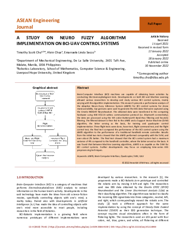 (PDF) A Study on Neuro Fuzzy Algorithm Implementation on Bci-Uav ...