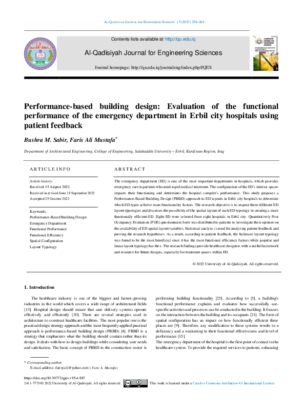 (PDF) Performance-based building design: Evaluation of the functional ...