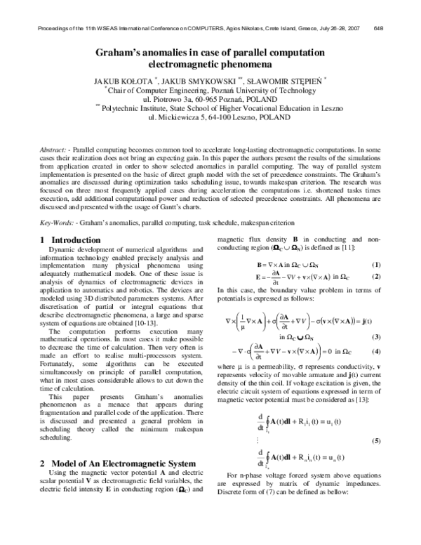 (PDF) Graham’s anomalies in case of parallel computation electromagnetic phenomena