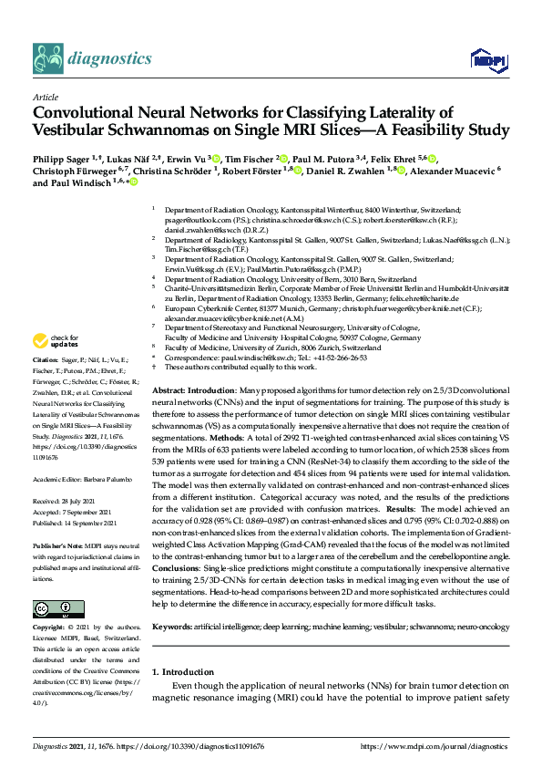 (PDF) Convolutional Neural Networks for Classifying Laterality of ...