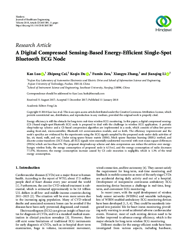 (PDF) A Digital Compressed Sensing-Based Energy-Efficient Single-Spot ...